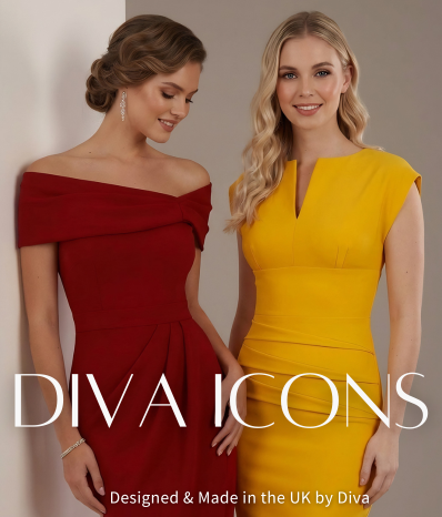 Women's Dresses, Designed & Made in the UK | Diva Catwalk Since 1985