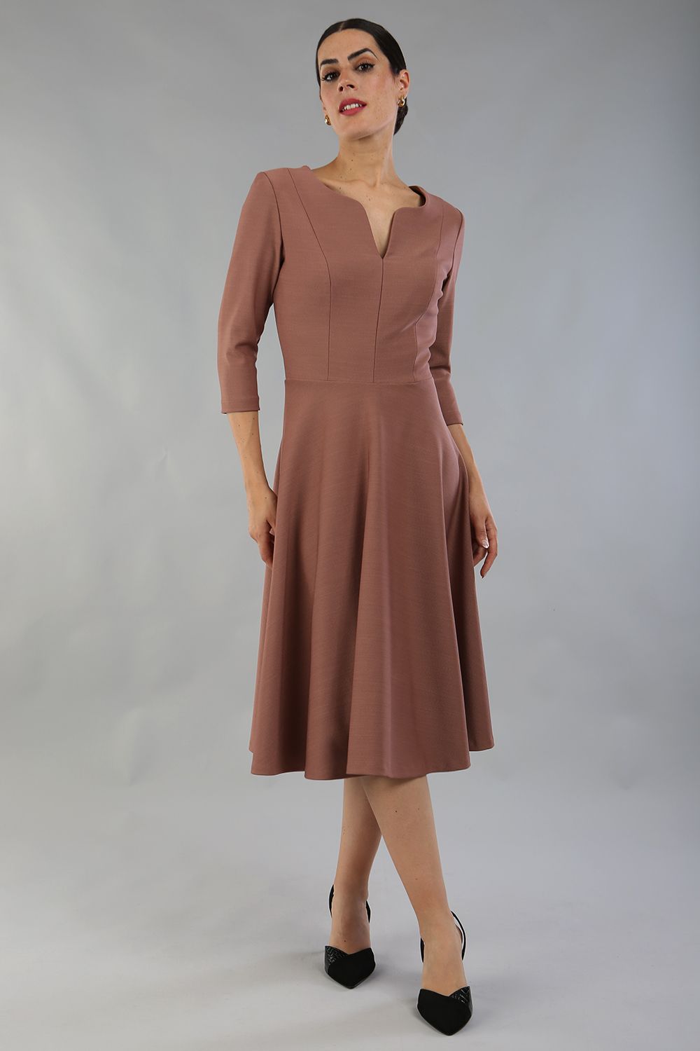 Seed Corsham Swing Dress – Round Neck Vintage Flair