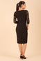 Seed Rosetta Pencil Dress – Lace Sleeve Cocktail Style