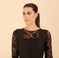 Seed Rosetta Pencil Dress – Lace Sleeve Cocktail Style