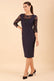 Seed Rosetta Pencil Dress – Lace Sleeve Cocktail Style